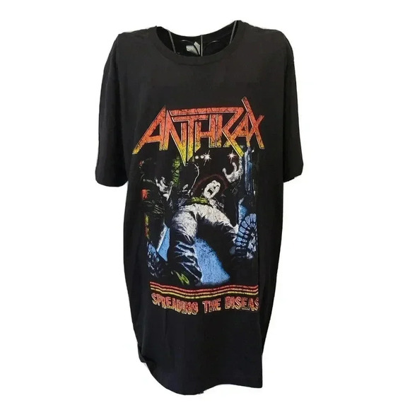 Pacific | Shirts | Anthrax Spreading The Disease Tshirt Large Nwot ...